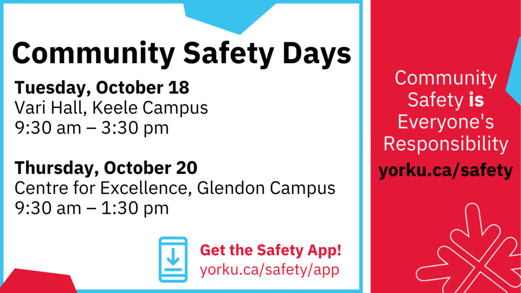 Community Safety Day at Keele Campus - York University Events Calendar